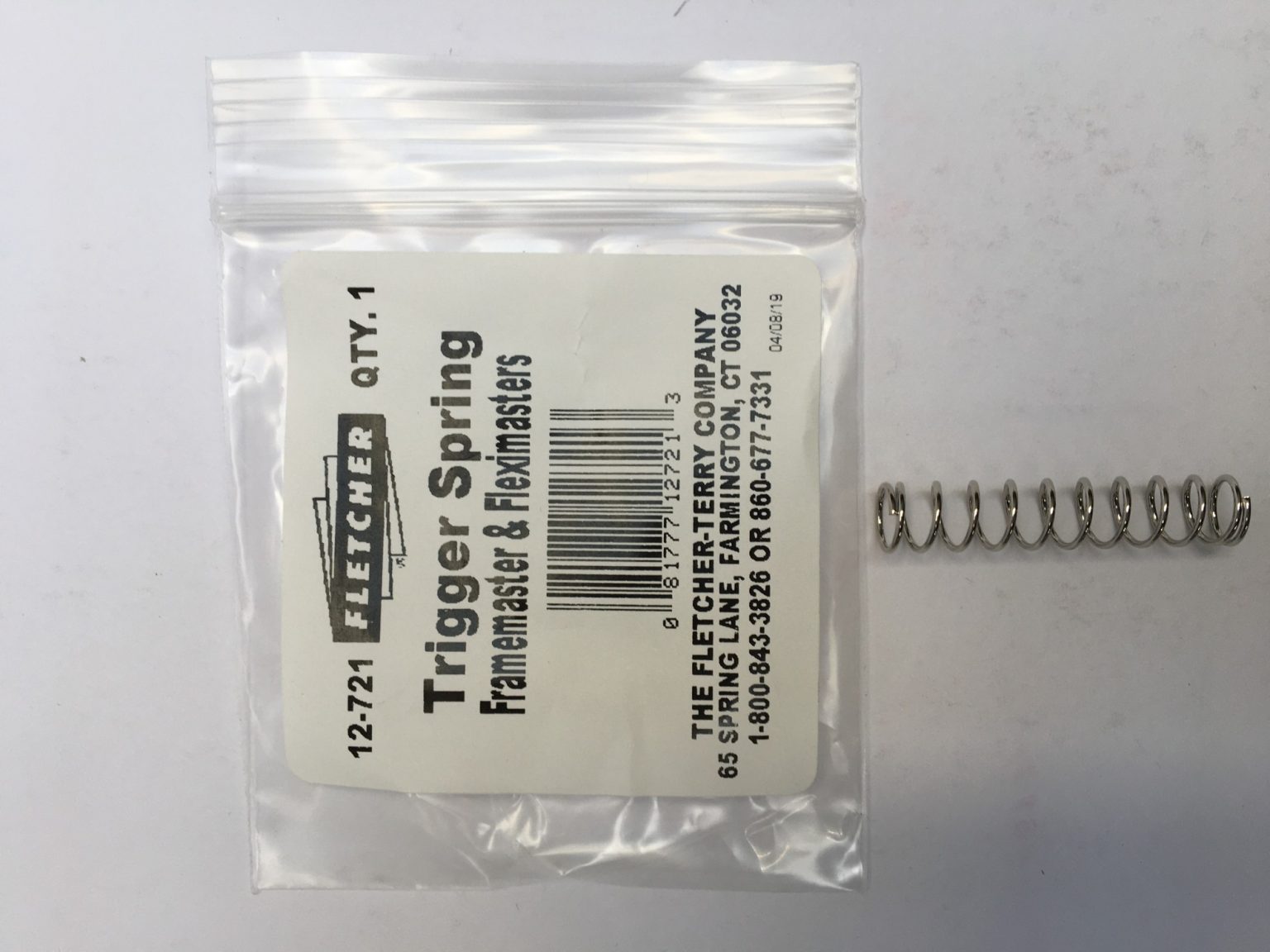 FLETCHER GUN TRIGGER SPRING